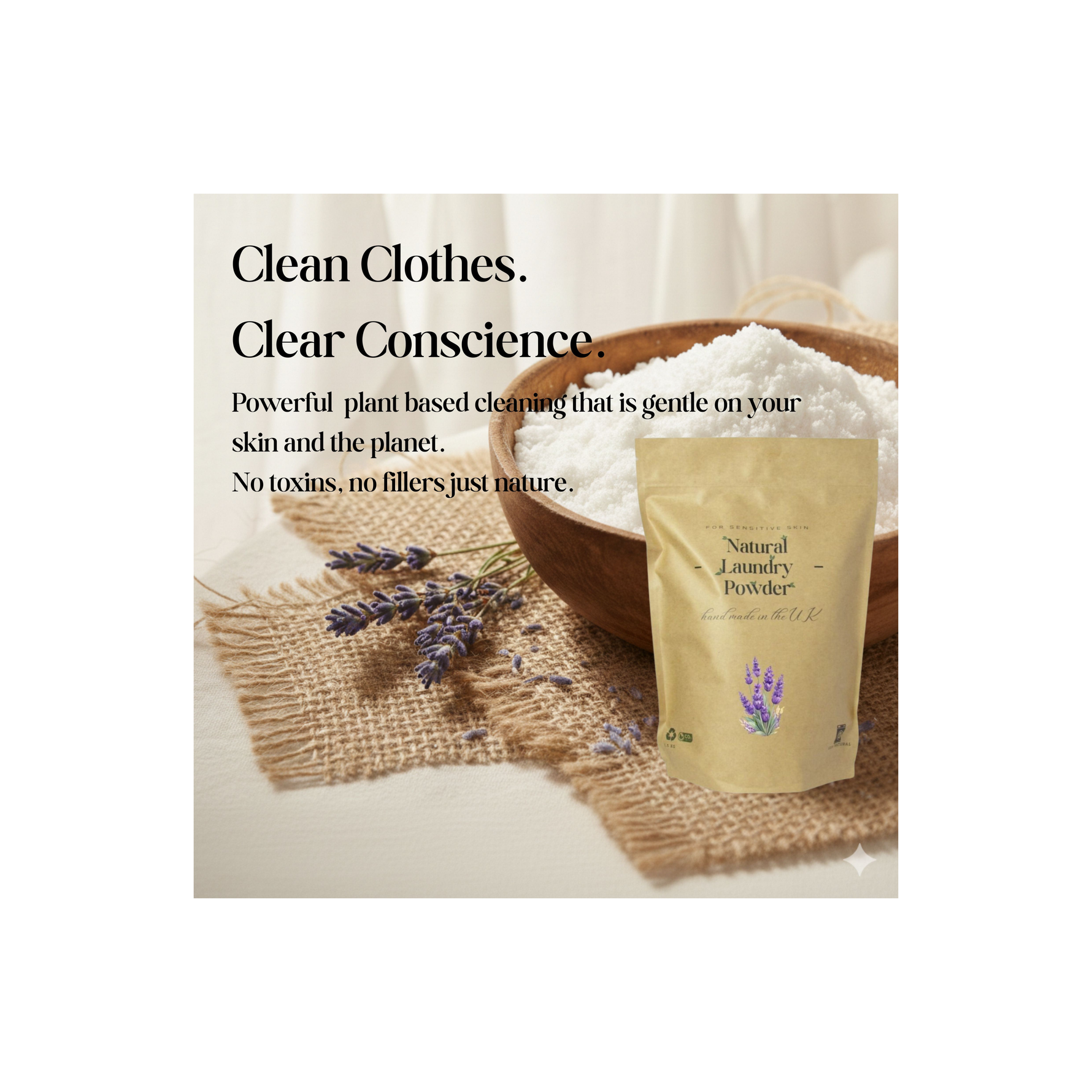 Natural Laundry Powder | Eco-Friendly & Chemical-Free